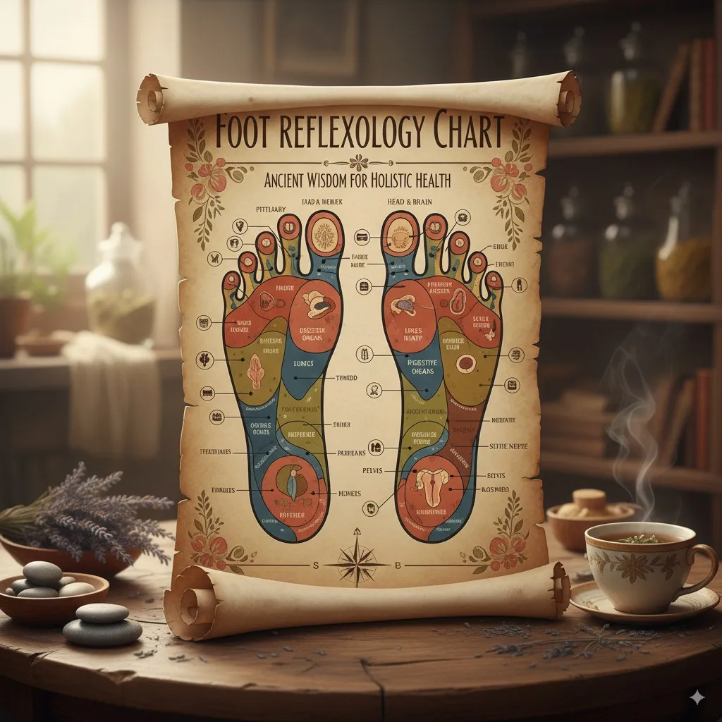 A Beginner's Guide to the Foot Reflexology Chart - Reach Optimal Health